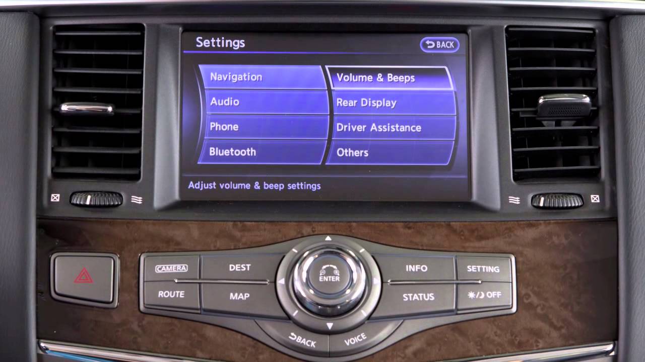 2015 Infiniti QX80 - Control Panel and Touch Screen Overview - YouTube