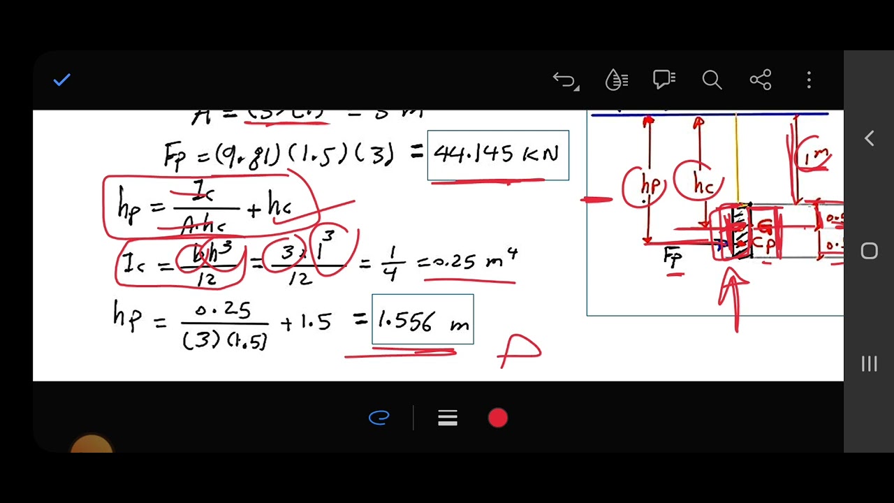 6. Hydrostatic force on submerged surfaces - Gates - (Solved examples ...