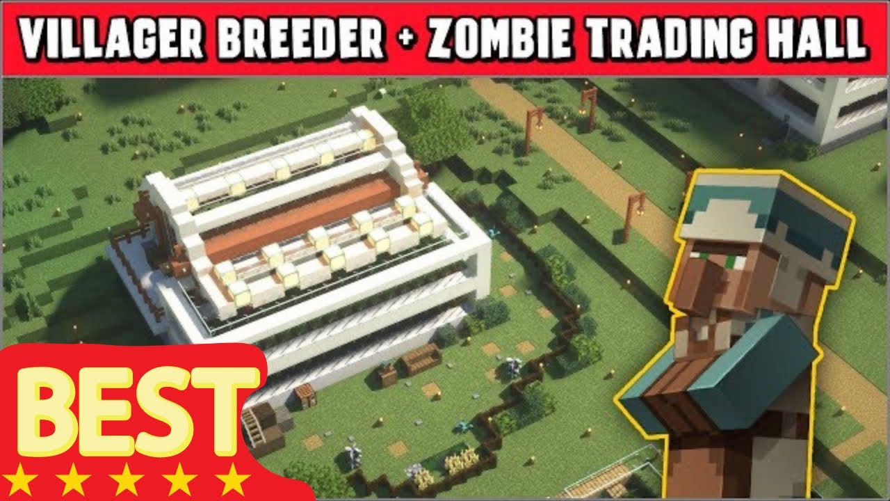 100% BEST AUTO VILLAGER BREEDER TUTORIAL 1.18 1.17 1.16 ZOMBIE TRADING ...