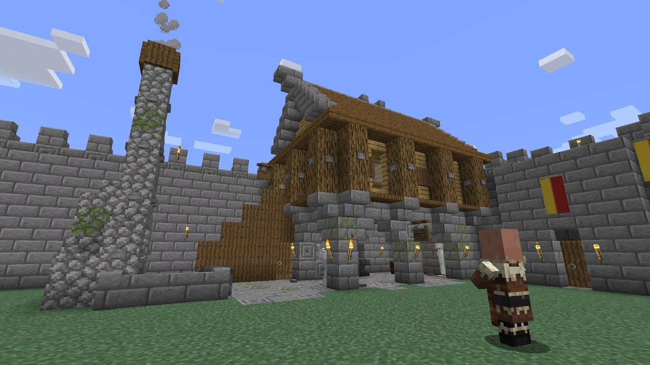 Minecraft. Build Simple Workshop. (Commentary) - YouTube