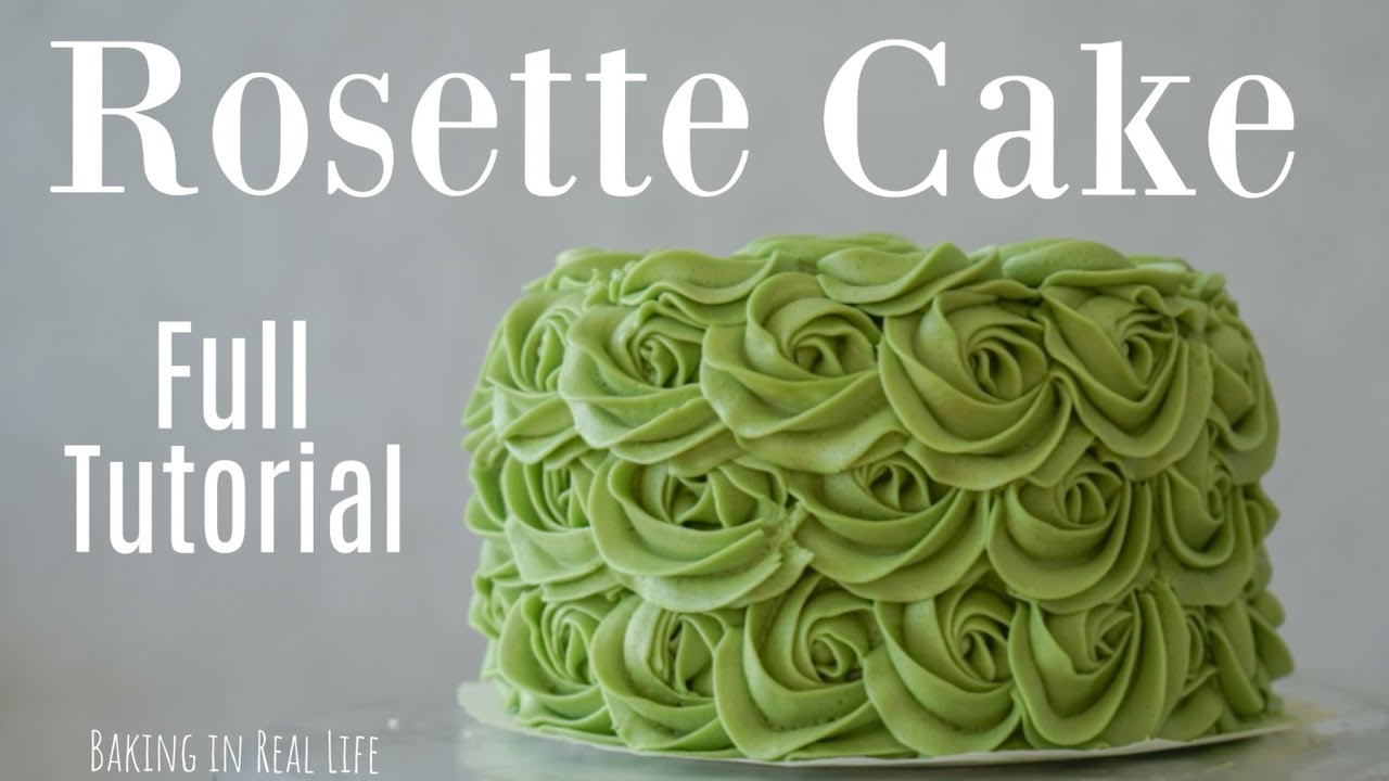 Rosette Cake // FULL tutorial - YouTube