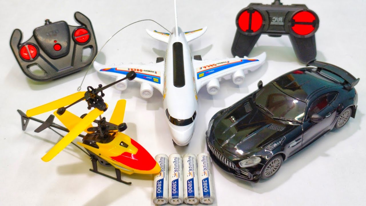 Radio Control Airplane A380 and Remote Control Racing Rc Car Unboxing ...