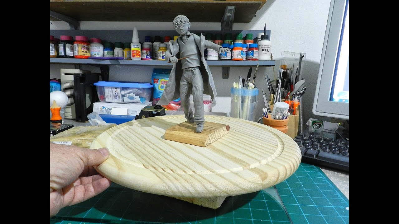 DIY - Base giratória para escultura - YouTube