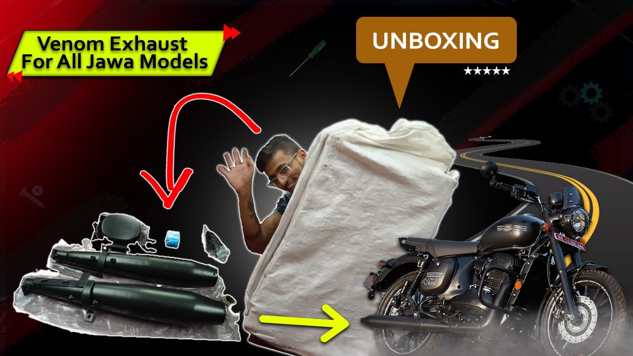 Venom Exhaust Unboxing // JAWA CLASSIC Accessories - YouTube