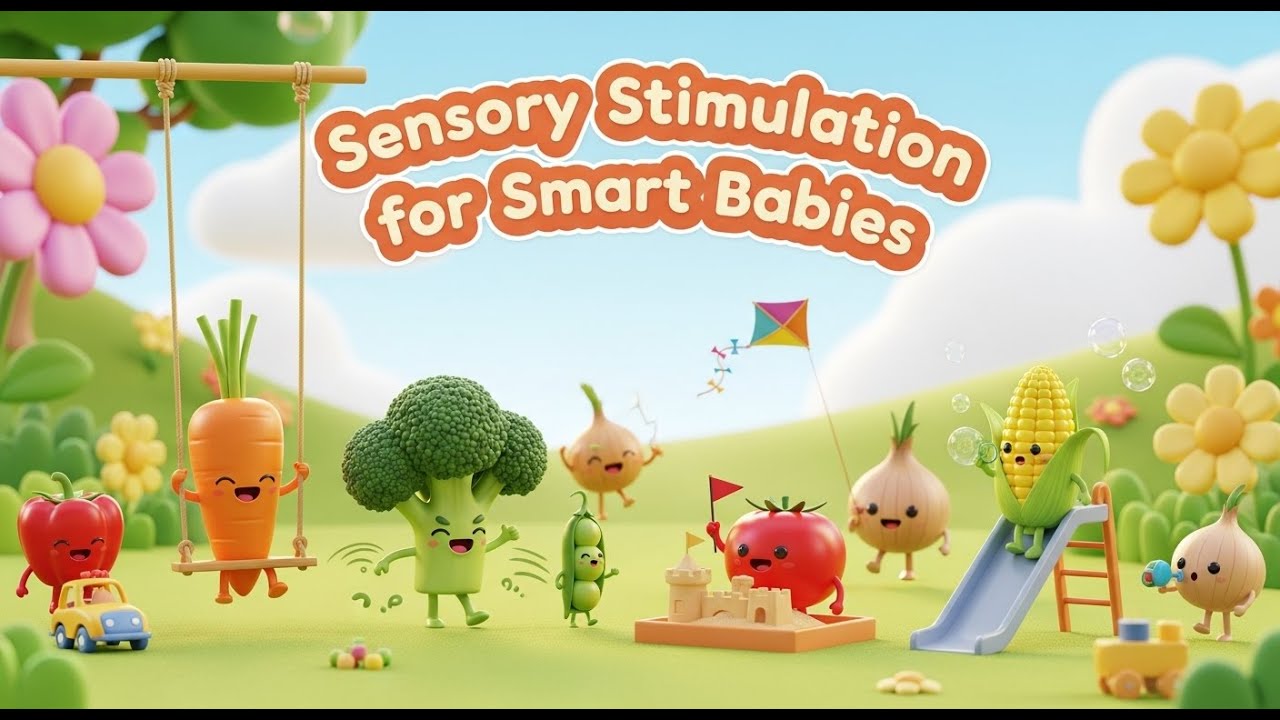 Sensory Stimulation for Smart Babies 👶 | Visuals, Sounds & Textures ...