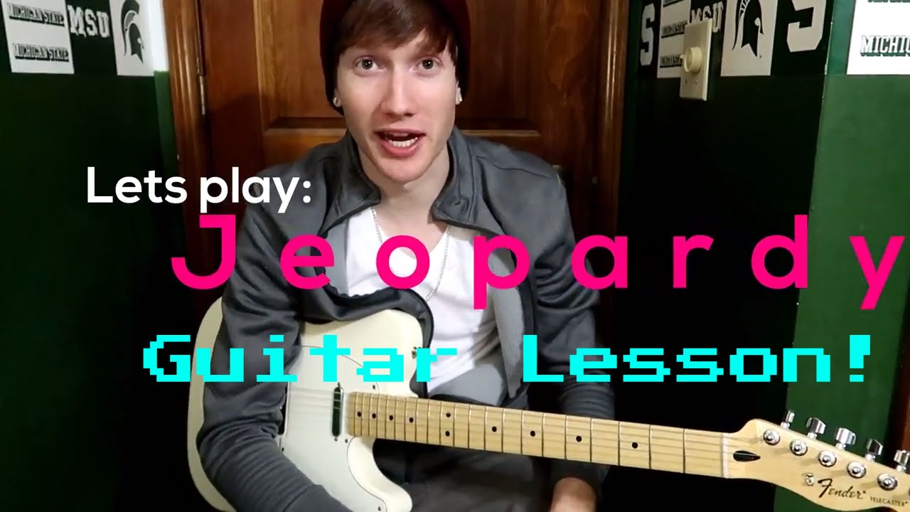 How to play The Jeopardy Theme Song! Guitar Lesson! - YouTube