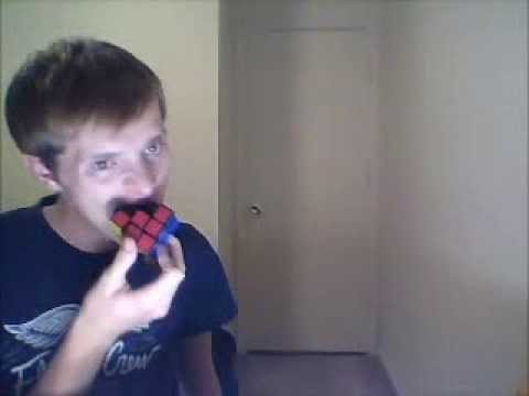 Eating a Rubik's Cube - YouTube