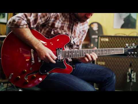 Artist CHERRY58 Semi Acoustic Electric Guitar Demo