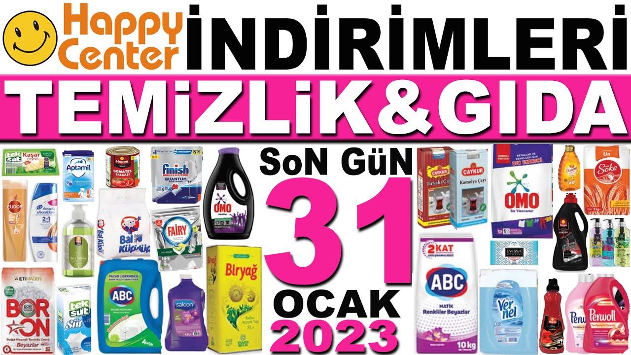 HAPPY CENTER İNDİRİMLERİ | HAPPY CENTER MARKET HAFTALIK KATALOĞU | SON ...