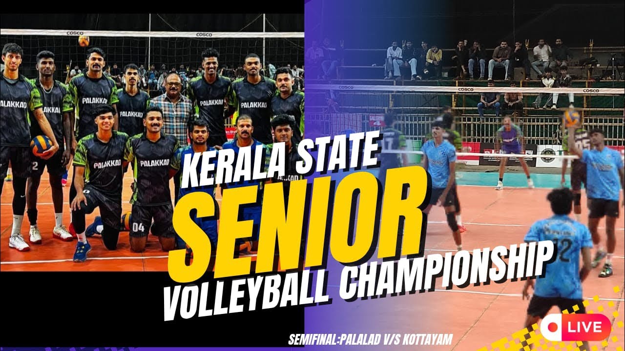 PALAKAD v/s KOTTAYAM(KERALA POLICE v/s MG UNIVERSITY) SENIOR VOLLEYBALL ...