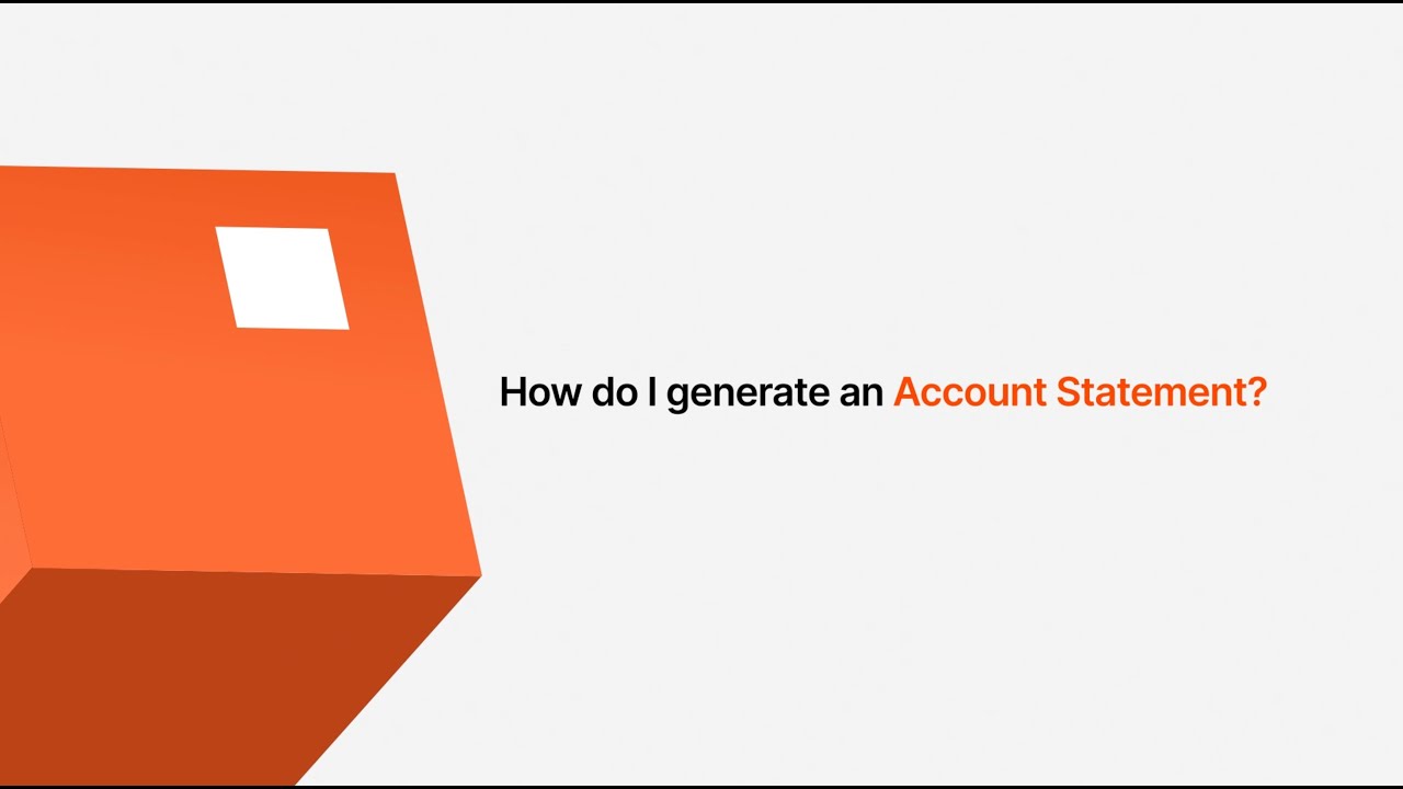 How to Generate an Account Statement with the new GTWorld App. - YouTube