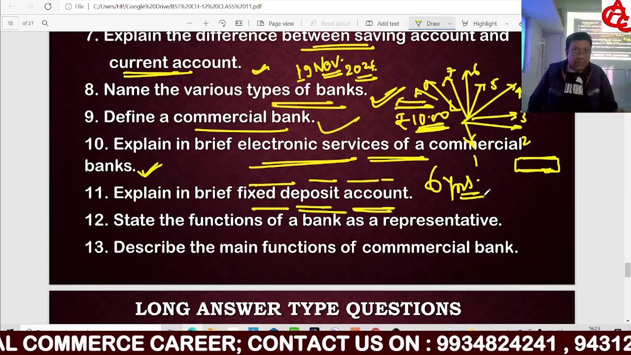 BANKING ( BST CLASS XI ) - YouTube