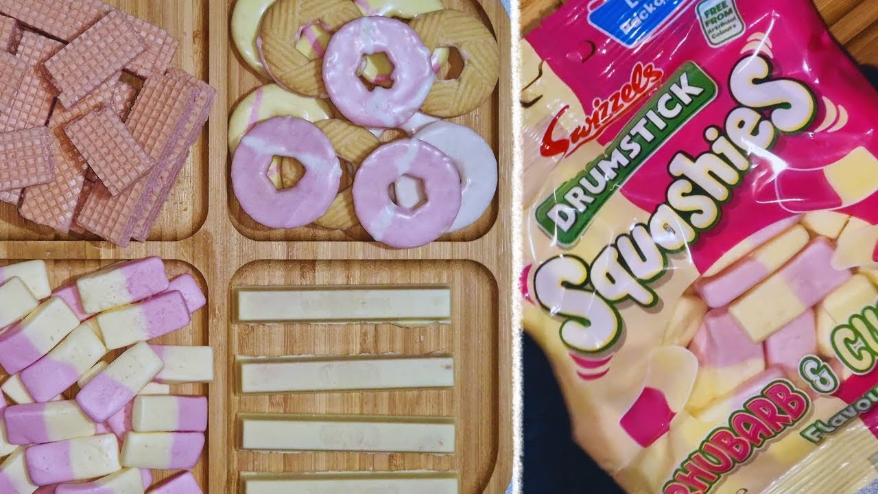 ASMR Satisfying Biscuit Filling Platter With Pink Barbie Sweets 🍬🎀🍭 ...