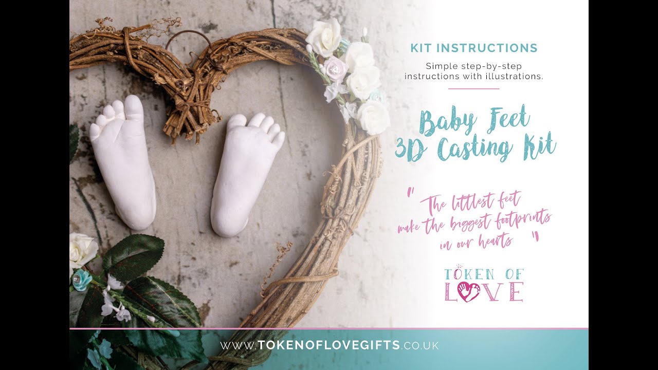 How to make a baby casting, kit tutorial, DIY 3D baby cast kit, newborm ...