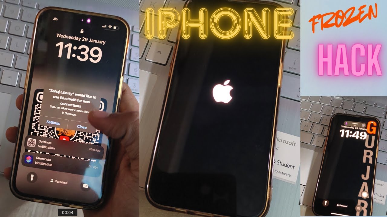 Iphone screen not working | iphone frozen screen glitch solved in a ...