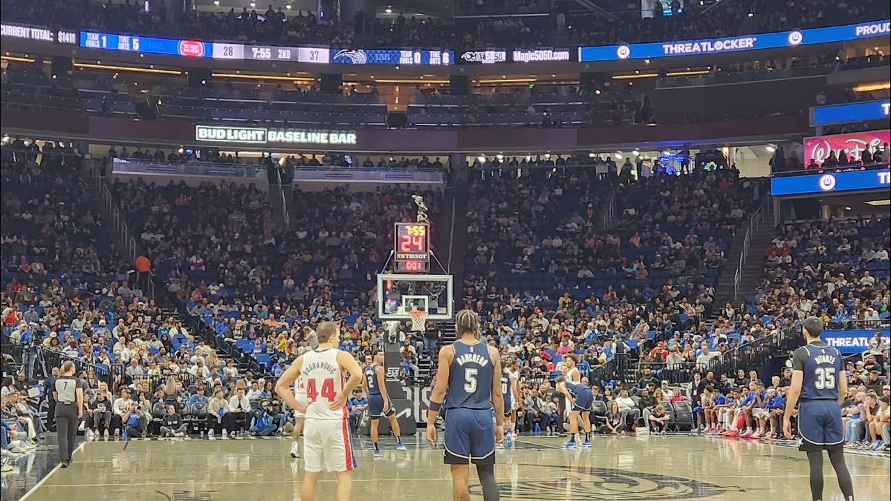 Orlando Magic vs Detroit Pistons NBA Basketball Game Ultimate Courtside ...