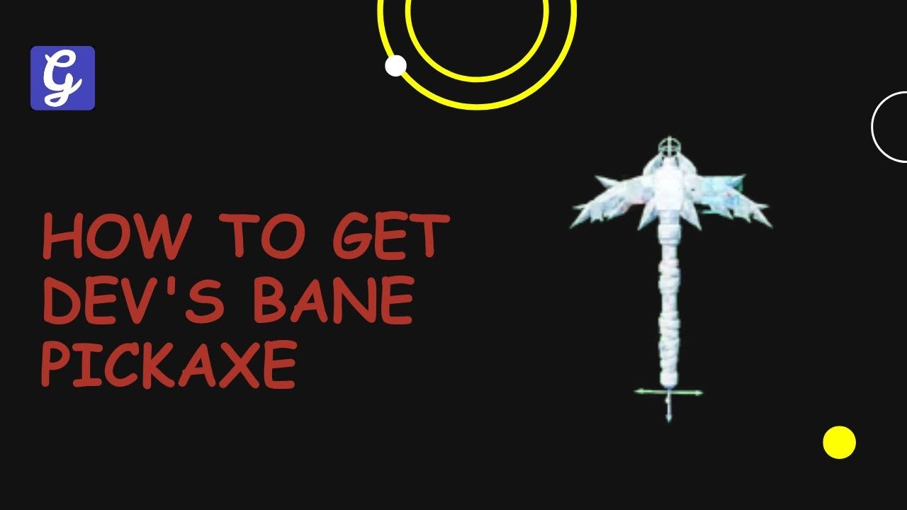 How to Get Dev's Bane Pickaxe in The Forge Roblox - YouTube