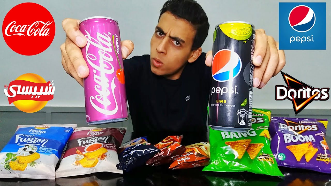 تجربة منتجات مصرية جديدة جدا بيبسي بالليمون وكوكاكولا بالكريز Youtube