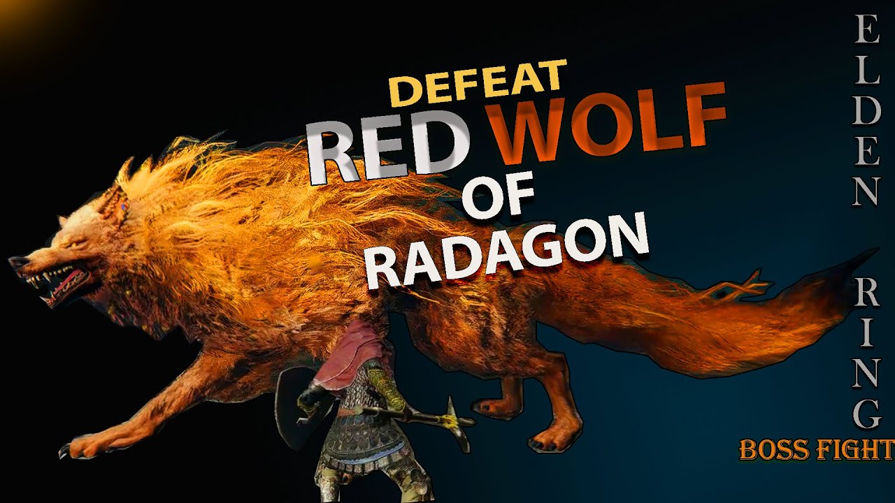 defeat Red Wolf Of Radagon | Elden ring boss fight - YouTube