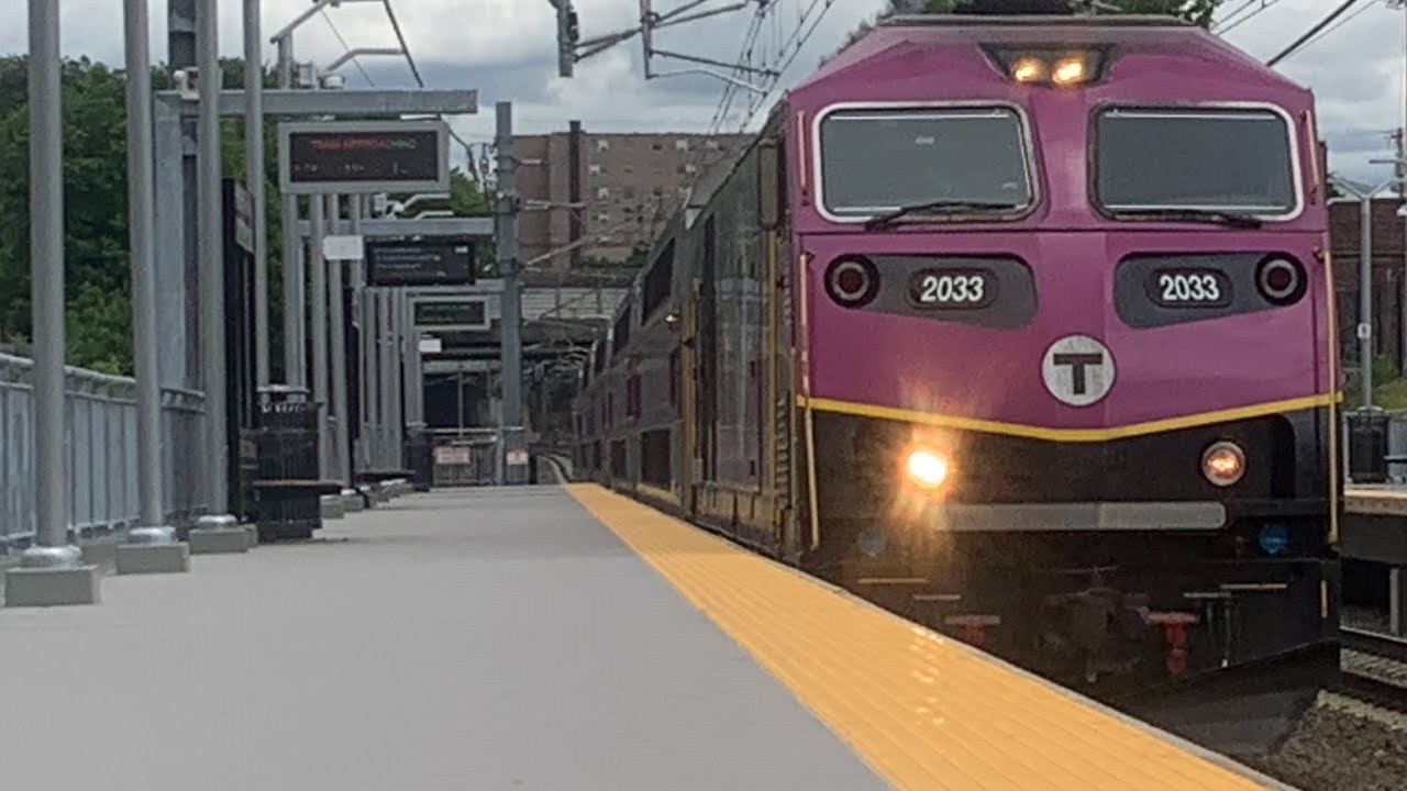 MBTA Train 2033 Outbound - YouTube