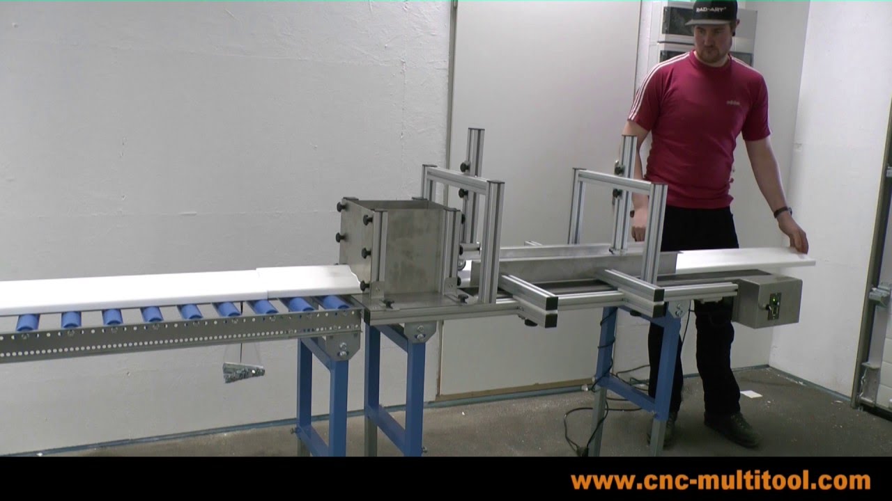 Coating machine - EPS crown moldings - YouTube