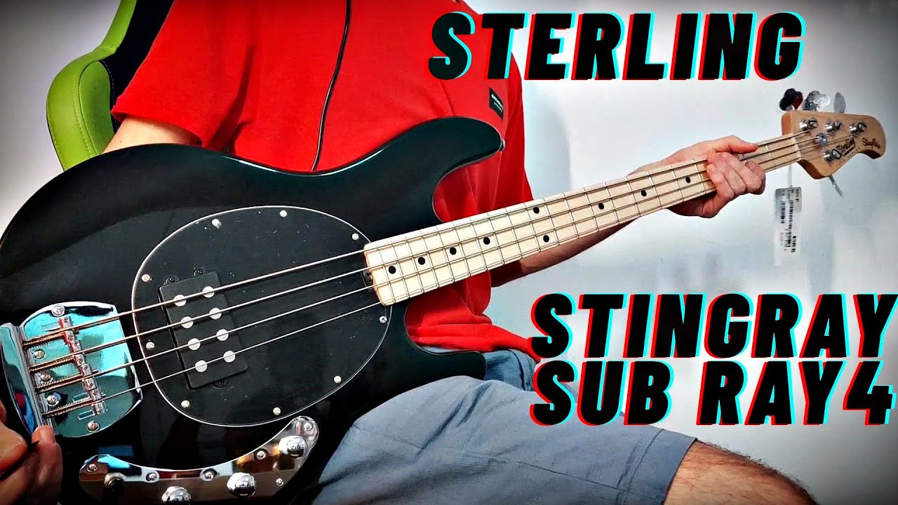 STERLING BY MUSIC MAN StingRay Sub Ray4 Black - BASS DEMO - YouTube