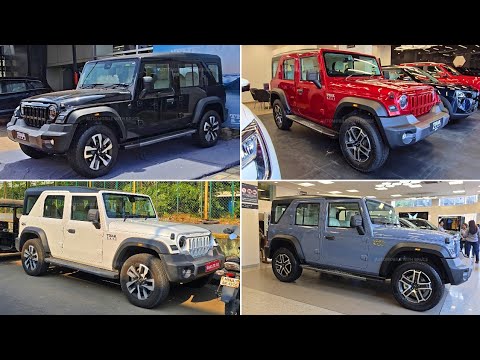 Mahindra Thar Roxx Colors Walkaround | Red | White | Black | Grey 🔥👌 ...