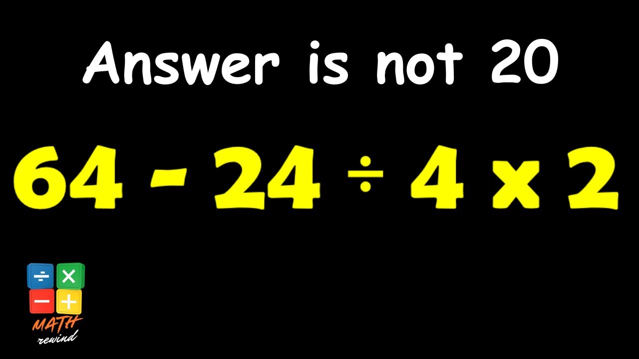 Can You Solve This Tricky Math Problem Super Fast? - YouTube