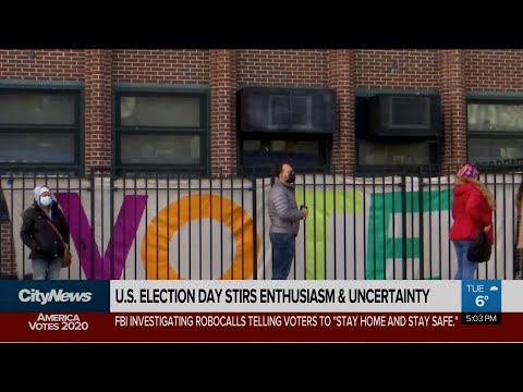 U.S. election day prompts enthusiasm and uncertainty - YouTube