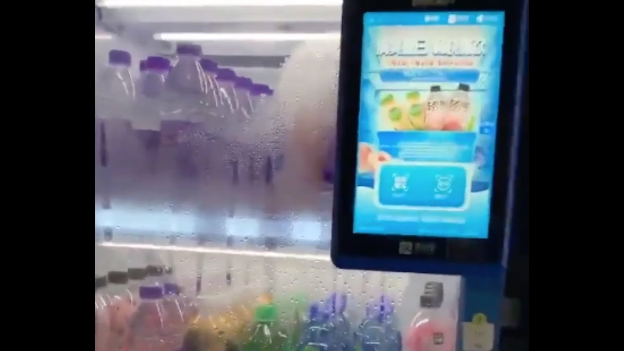 biometric vending machine in china - YouTube