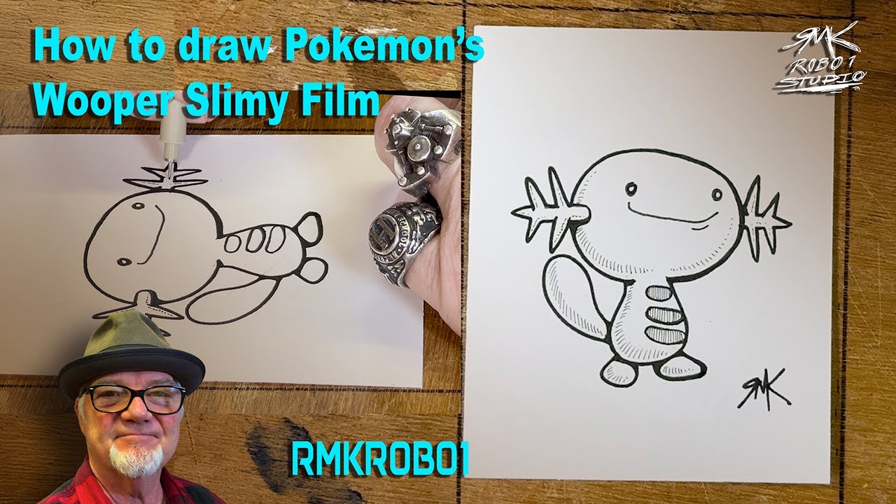 How to Draw Wooper Slimy Film - YouTube