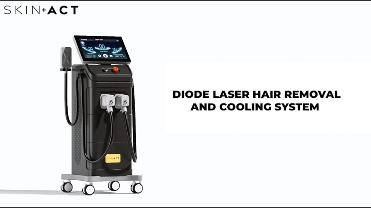 Diode Laser Hair Removal and Cooling System By SkinAct - YouTube