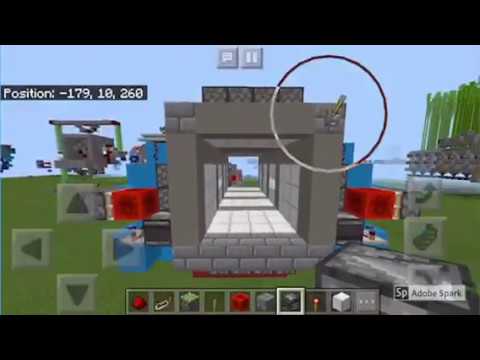 Super small 4x4 vault door Minecraft bedrock tutorial - YouTube