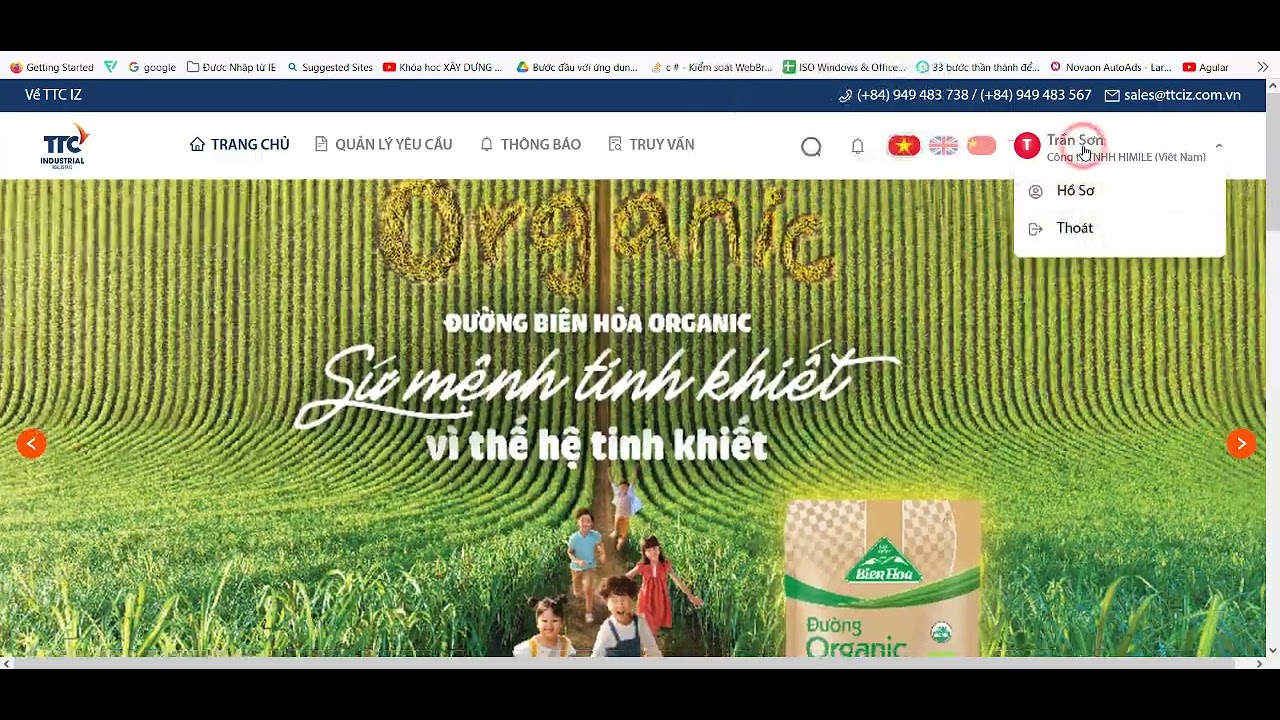 3. Hướng dẫn đăng xuất Website Portal TTC IZ - YouTube