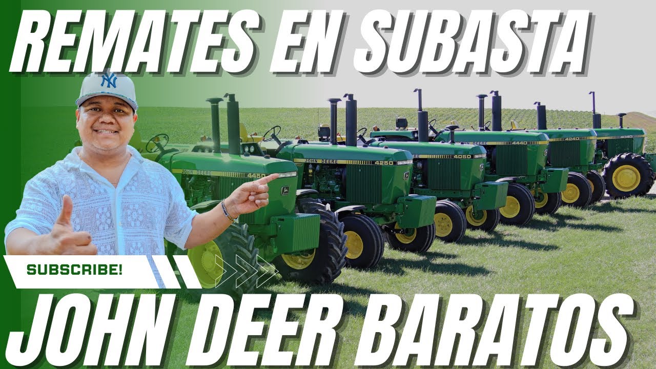 ‼️TRACTORES JOHN DEER BARATOS en SUBASTA d USA 2024 - Tractores casi ...