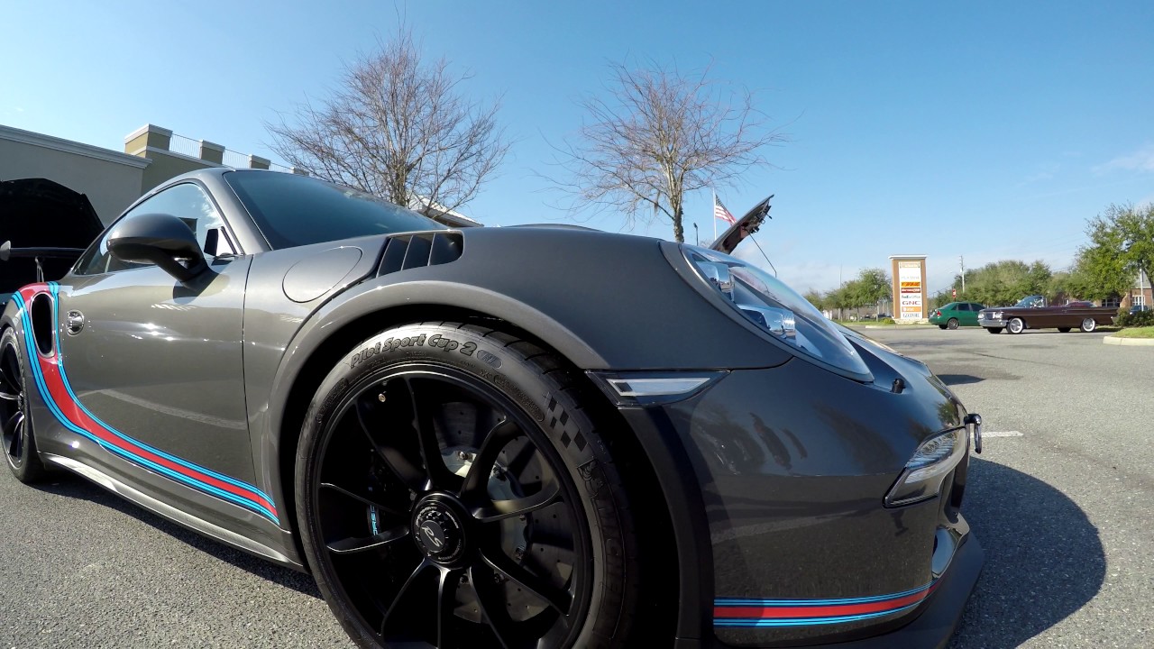 2016 Porsche 911 GT3 RS - [4K] UHD - External View - Huge Rear Spoiler ...