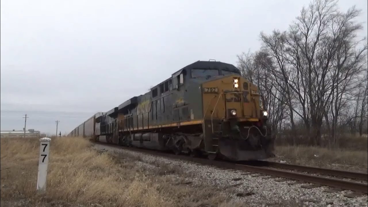 Amtrak Cardinal & CSX freights on the Monon Subdivision Brookston to ...