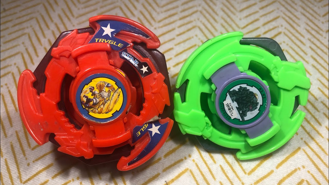 Beyblade Battle Trygle vs Jumping Base Driger - YouTube