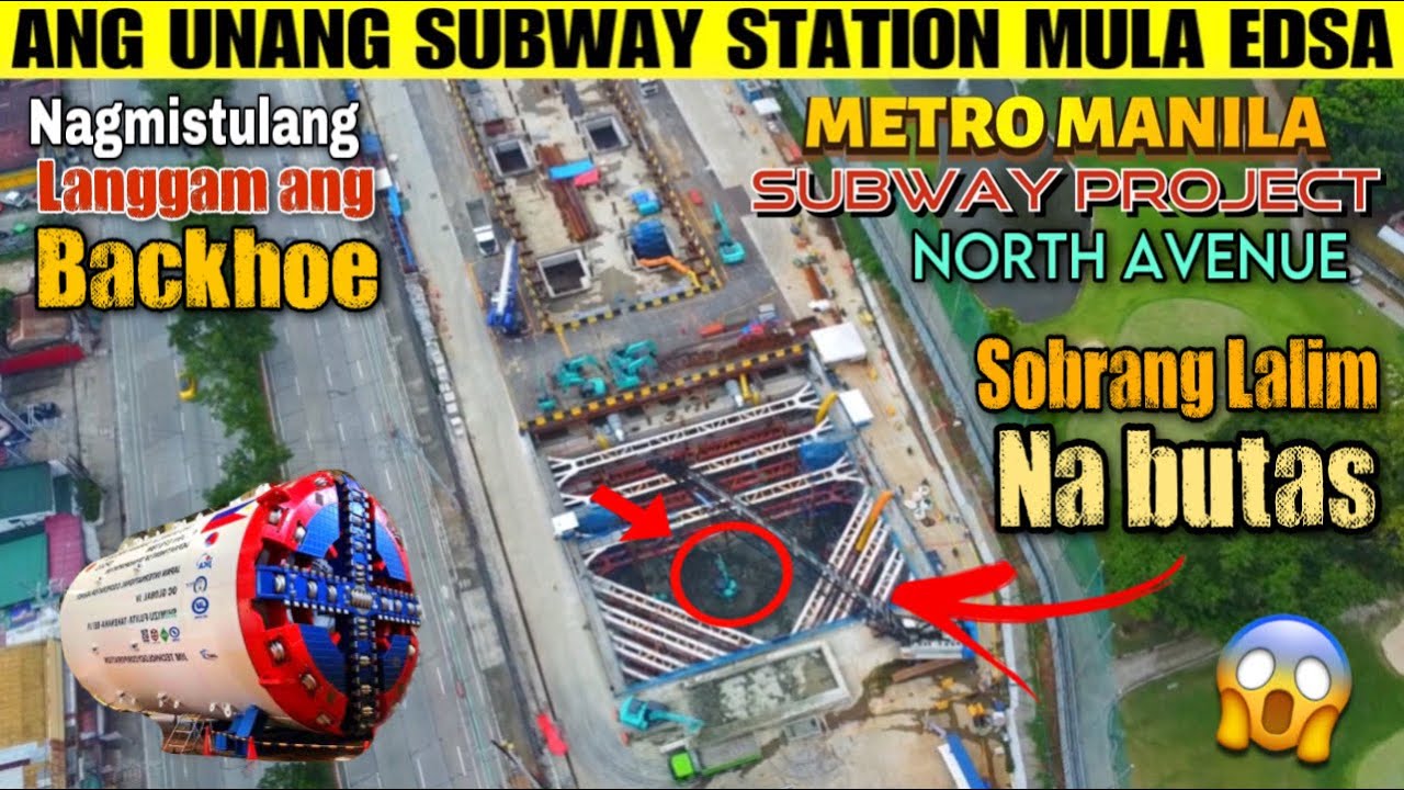 HALA ! TBM DADAAN DITO ! HUKAY SOBRANG LALIM NA ! METRO MANILA SUBWAY ...