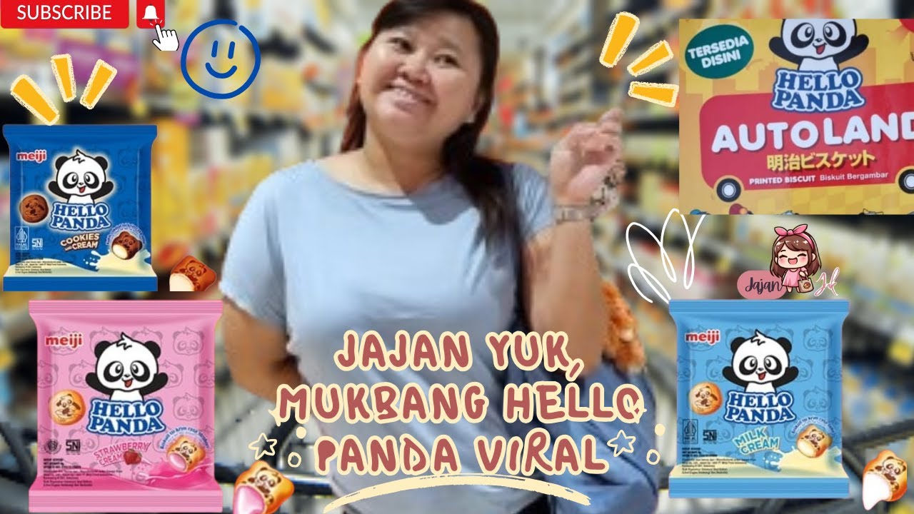 JAJAN YUK, MUKBANG HELLO PANDA|HELLO PANDA AUTOLAND, COOKIES & CREAM ...