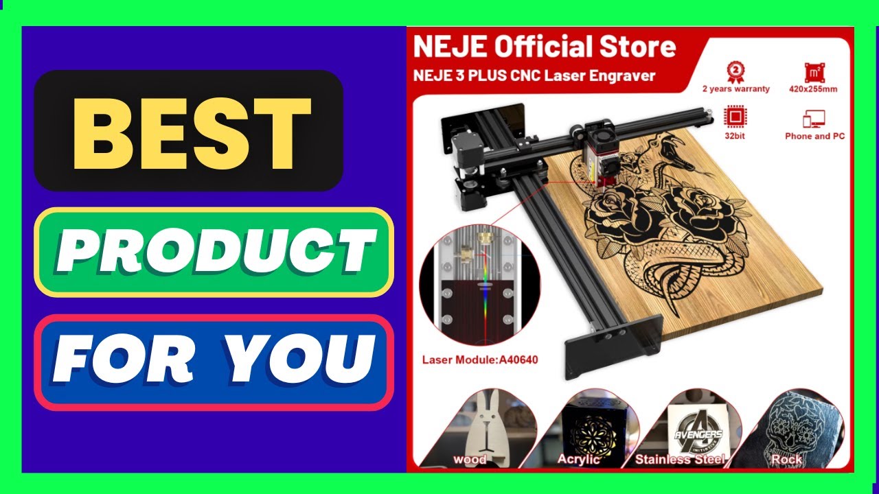 NEJE 3 Plus Laser Engraving Cutting - YouTube