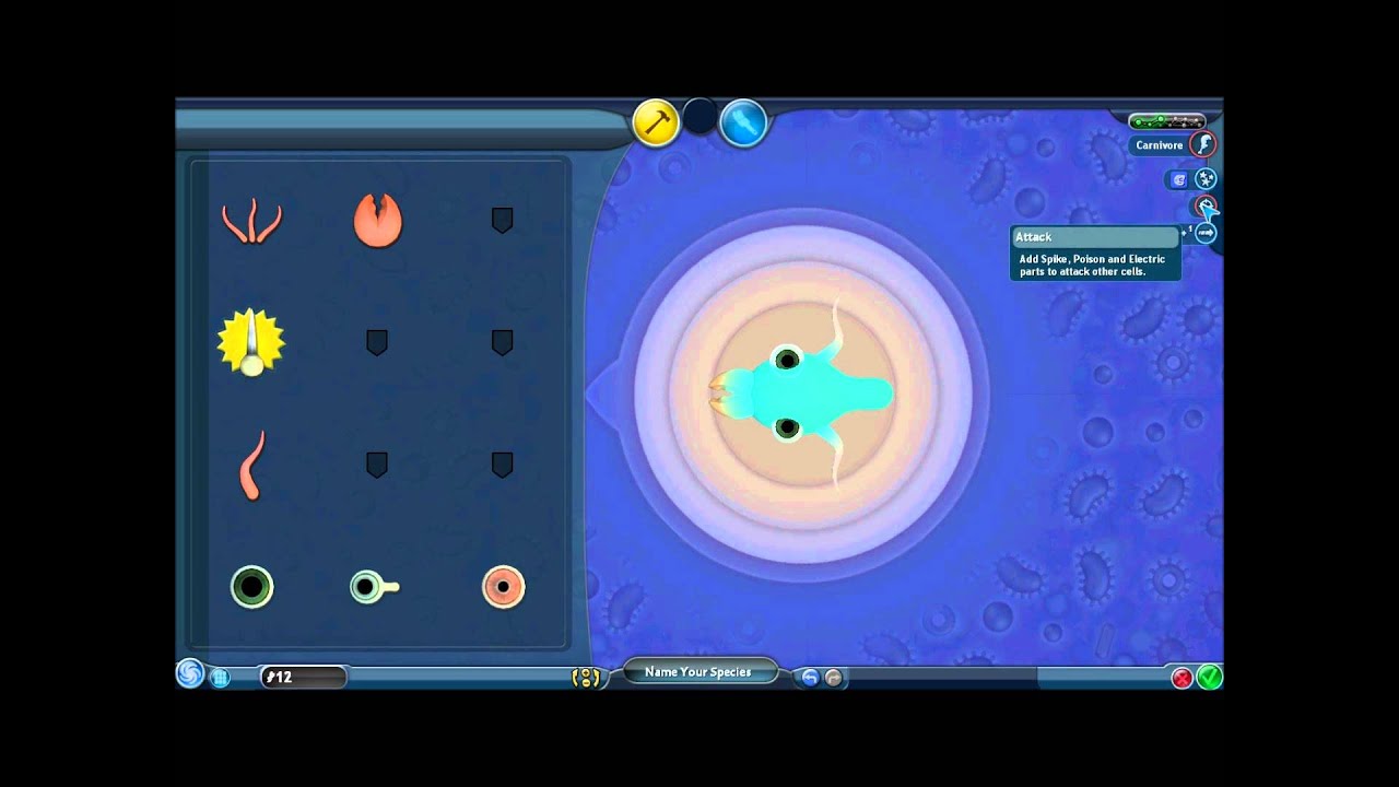 SPORE-Part 1-Guiding a baby squid through Evolution - YouTube