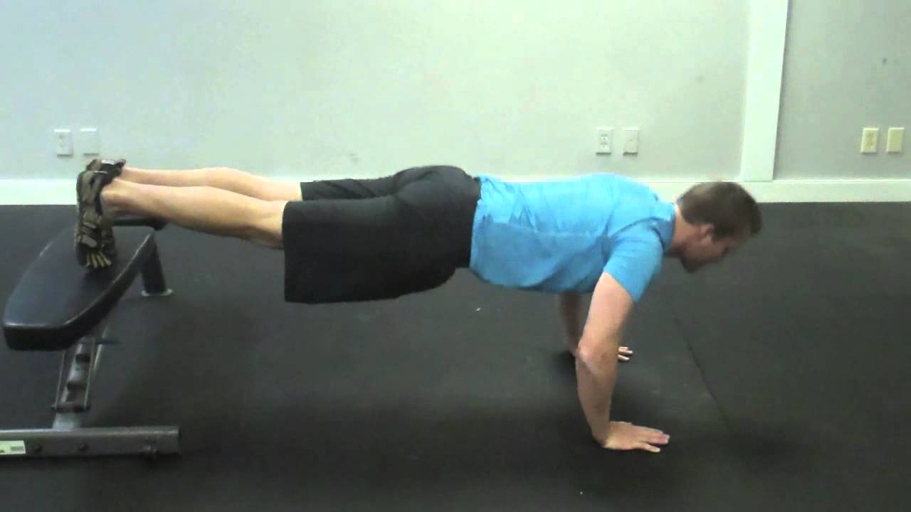 Decline Push-up - YouTube