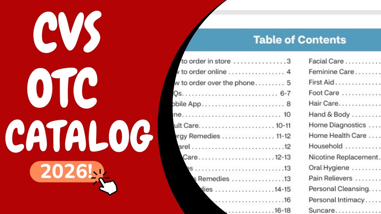CVS OTC Catalog 2026 AETNA PDF - Printable with Pictures - YouTube