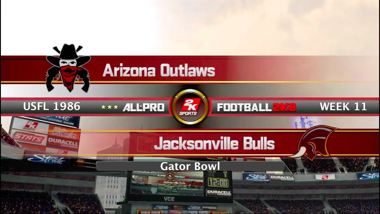 The Lost Seasons: USFL 1986 Week 11 - Arizona Outlaws (5-5 ...