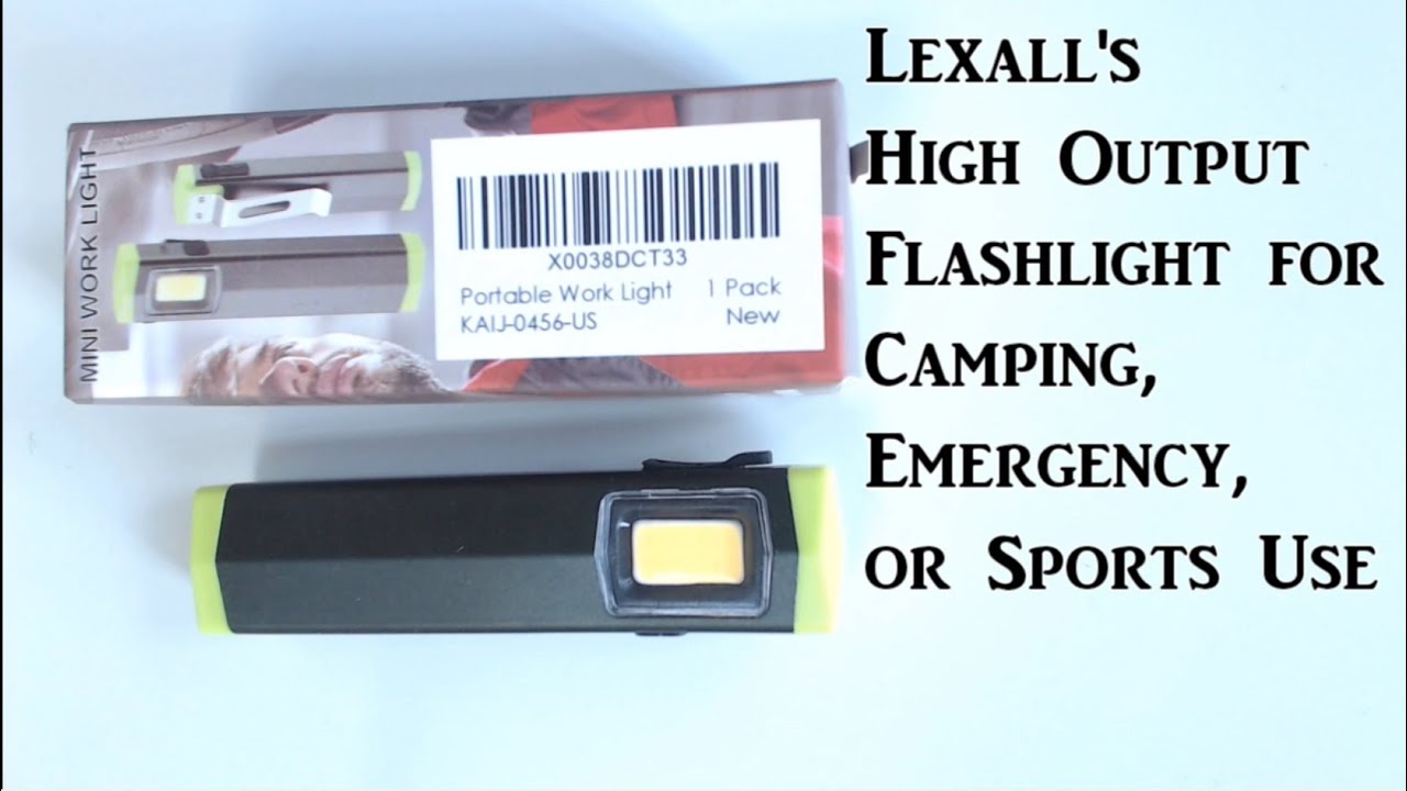 Lexall's Rechargeable LED Mini Work Light - YouTube