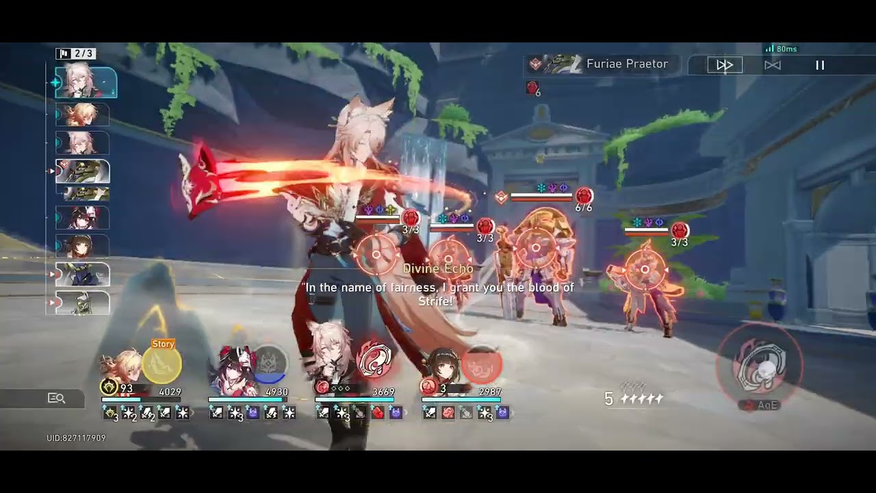 HSR 3.1 Story Battle : E? Mydei + E6 Sparkle, E6 Jiaoqiu, E1 Lingsha ...