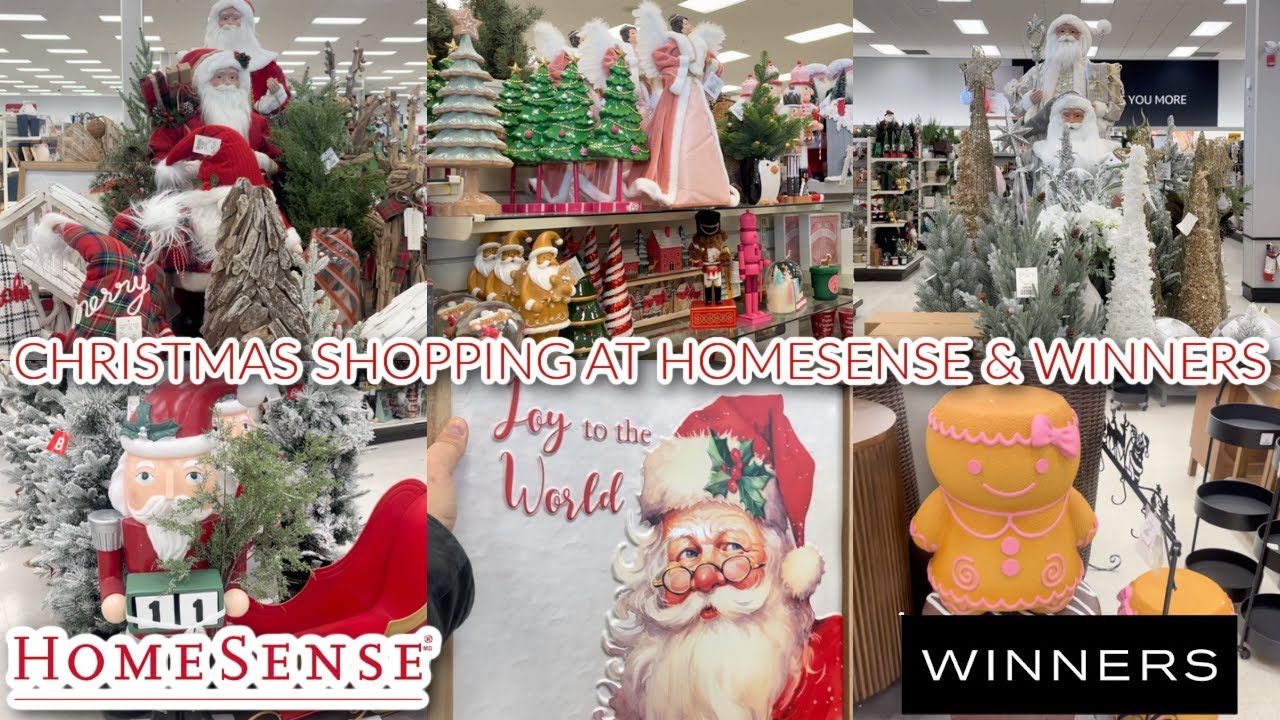 CHRISTMAS DECOR SHOPPING AT HOMESENSE & WINNERS CANADA 🎄 - YouTube