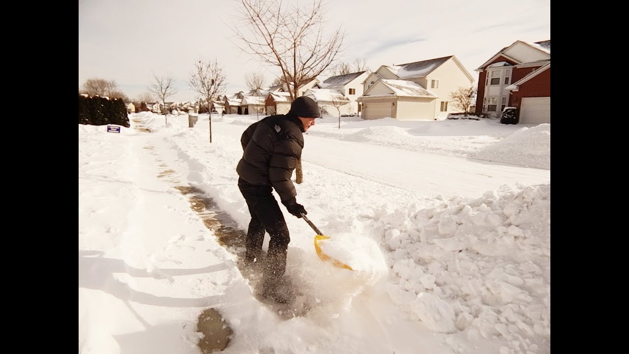 Simple stretches to prepare for snow shoveling - YouTube