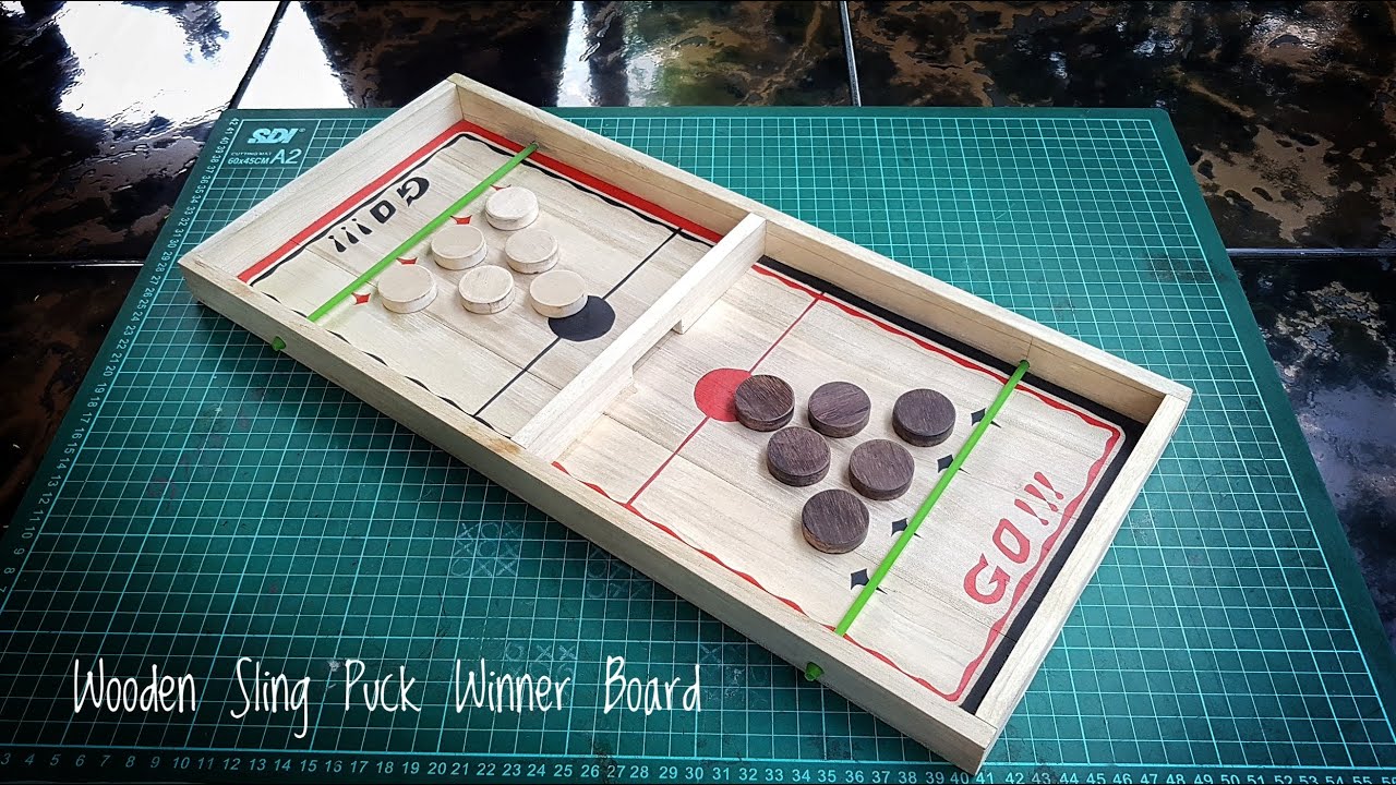 Making Sling Puck Winner Board From Wood At Home - Simple Fun Games ...